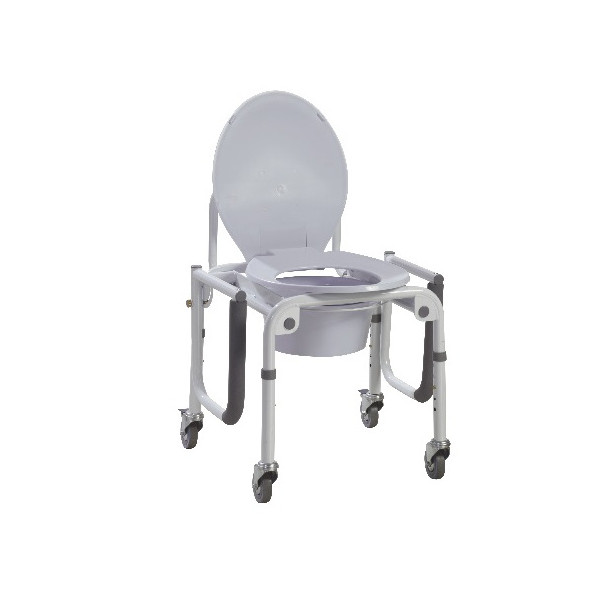 Drop Arm Commode with Wheels | The ILC