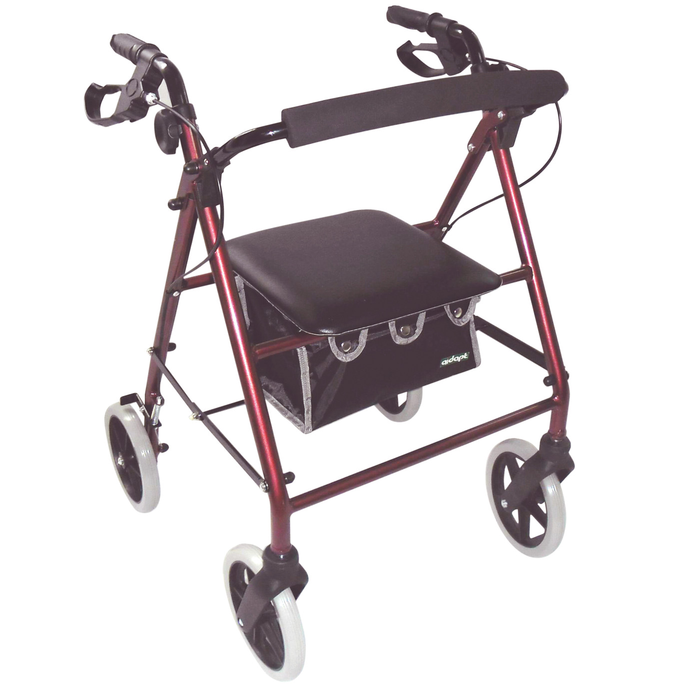Large Wheel Rollator with Loop Brakes | Red | The ILC